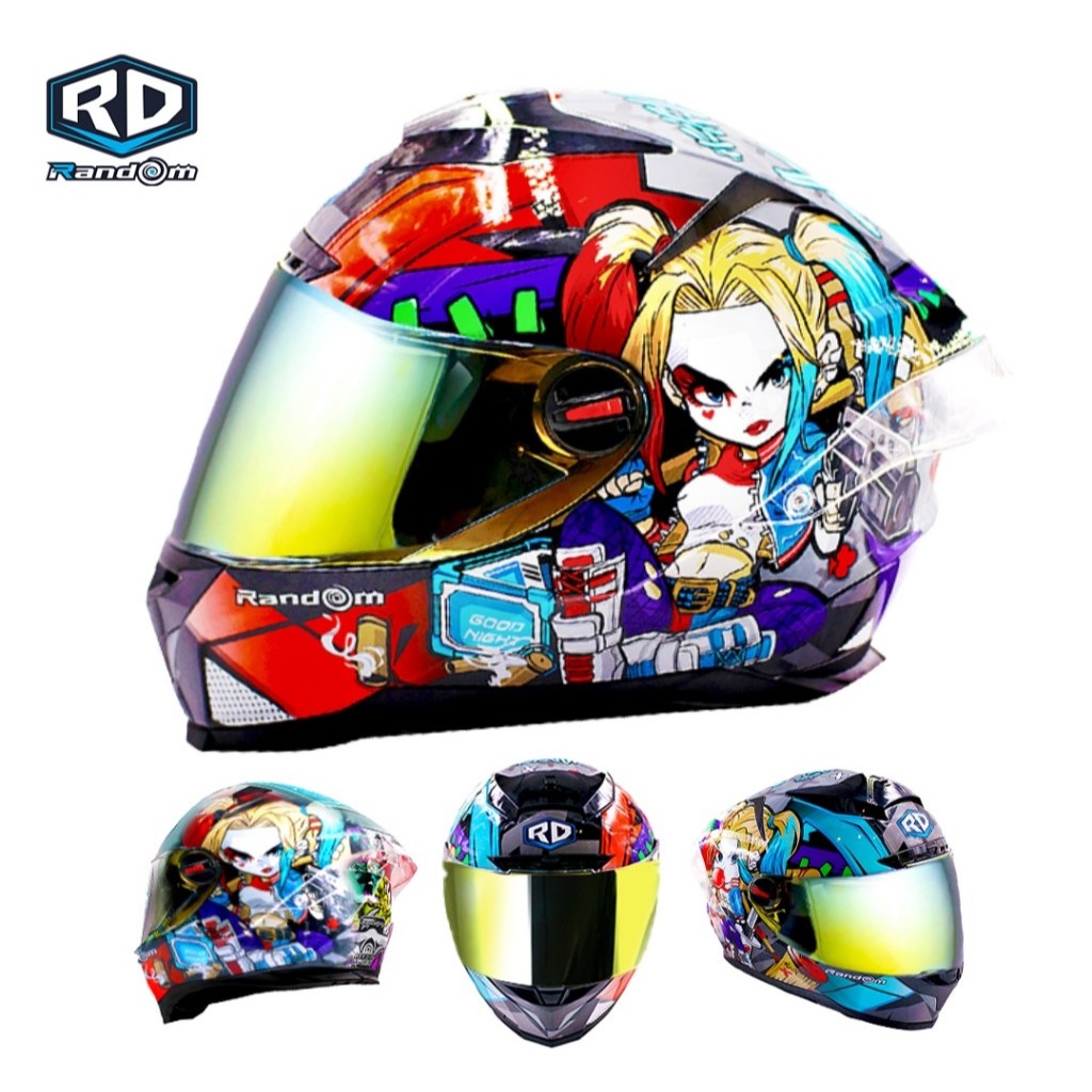 RD RANDOM HELMET ''CZR BT-9 HQ'' Full Face Motorcycle Helmet | Shopee ...