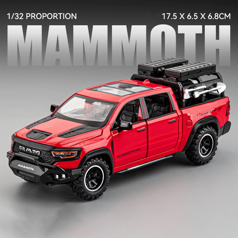 【BEA TOY】DODGE RAM MAMMOTH PICKUP 1:32 ALLOY DIE CAST CAR MODEL 21024 ...