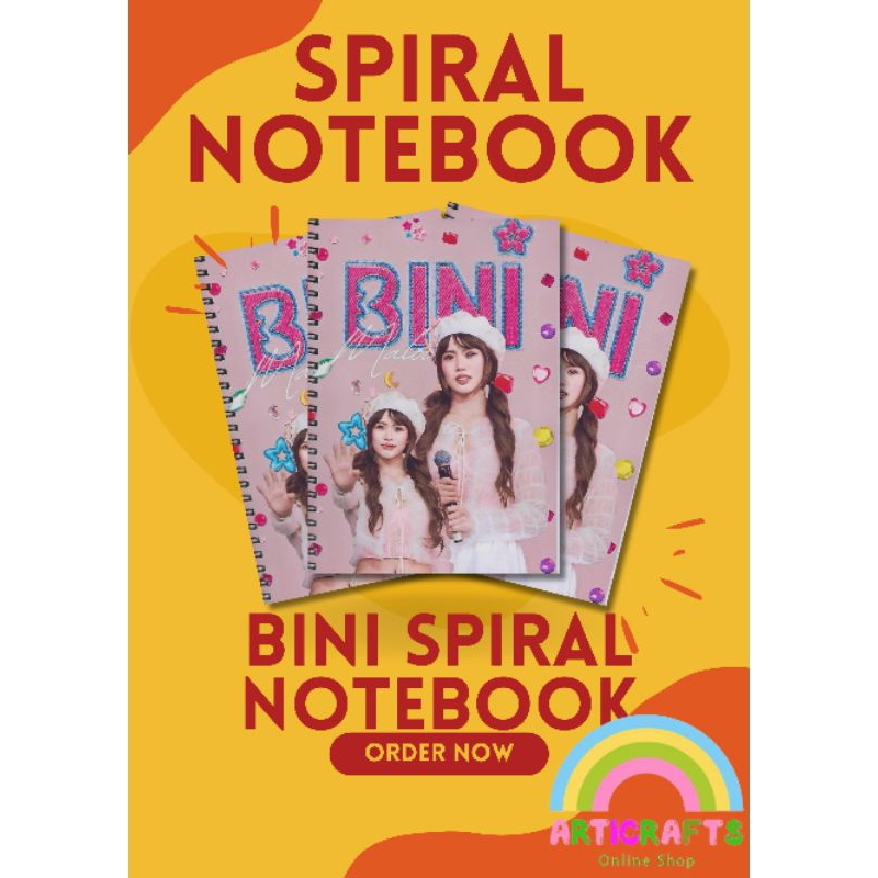10 PIECES PER BUNDLE BINI NOTEBOOK | Shopee Philippines