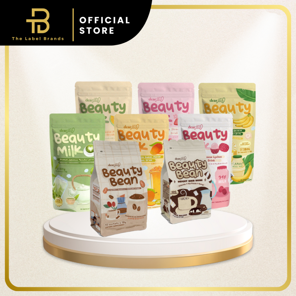 DEAR FACE Collagen Drink Beauty Milk Melon Strawberry Mango Lychee ...