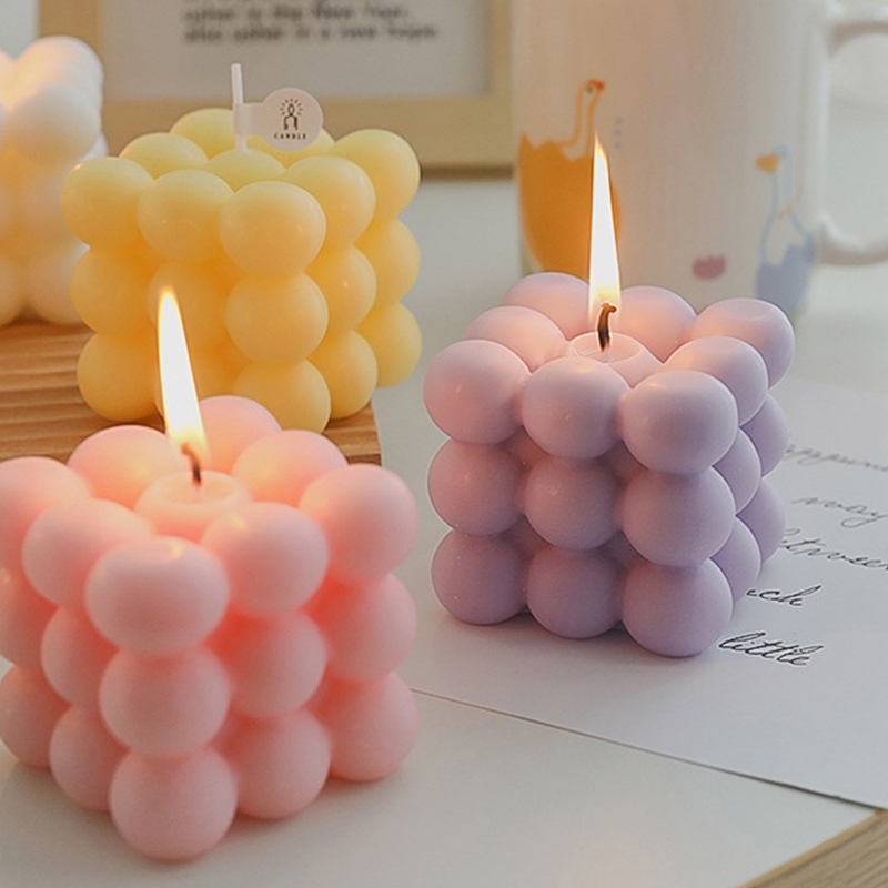 150g Pure soybean handmade candle Aesthetic Nordic Style Bubble Scented ...