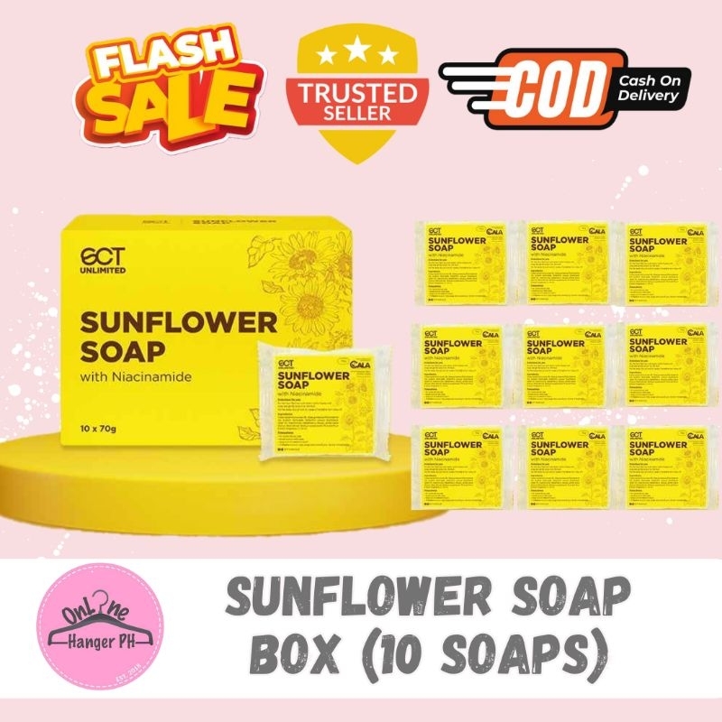 10PCS SCT Unlimited Sunflower Soap with Niacinamide with box New ...
