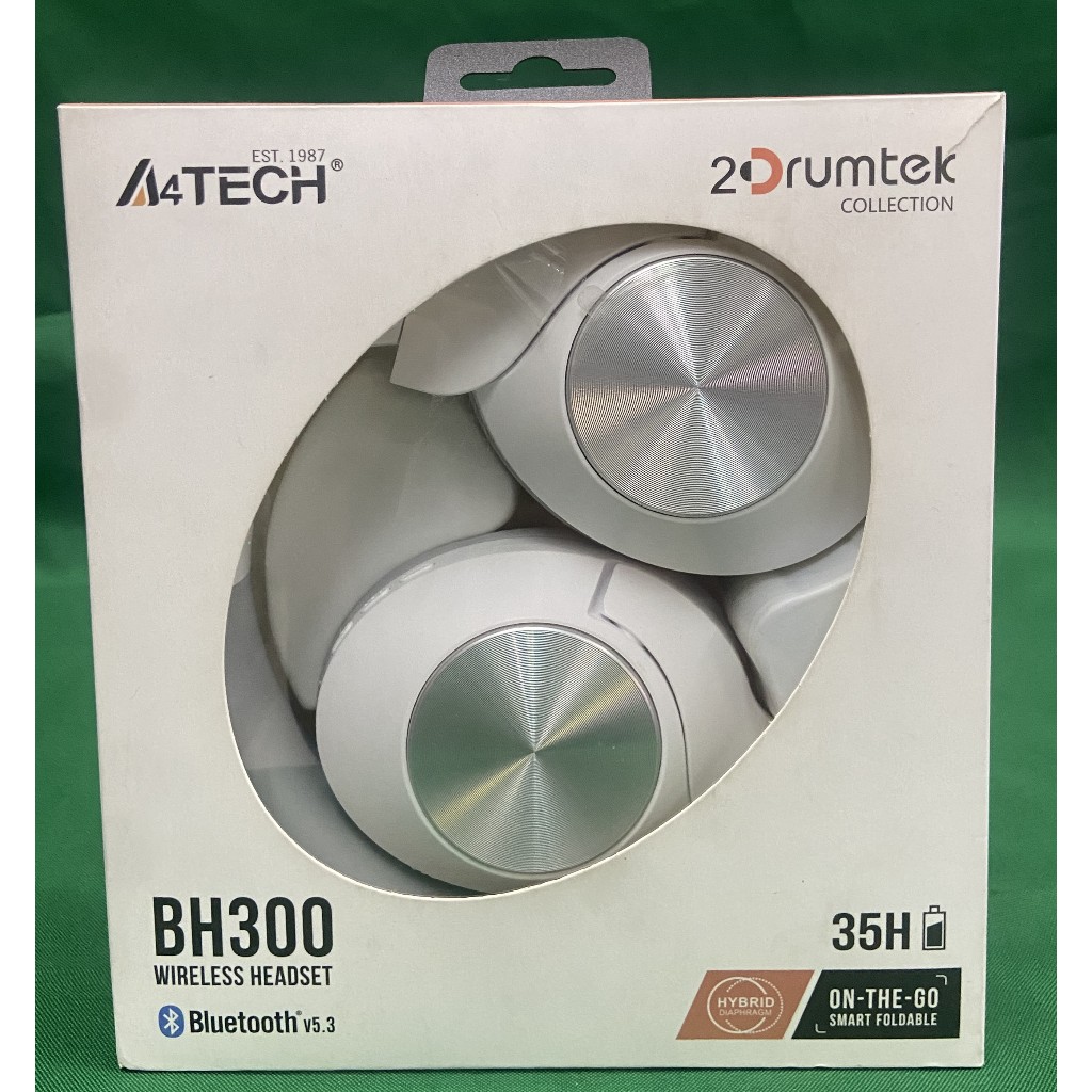 A4TECH BH300 WIRELESS BLUETOOTH HEADSET (GRAYISH WHITE) | Shopee Philippines