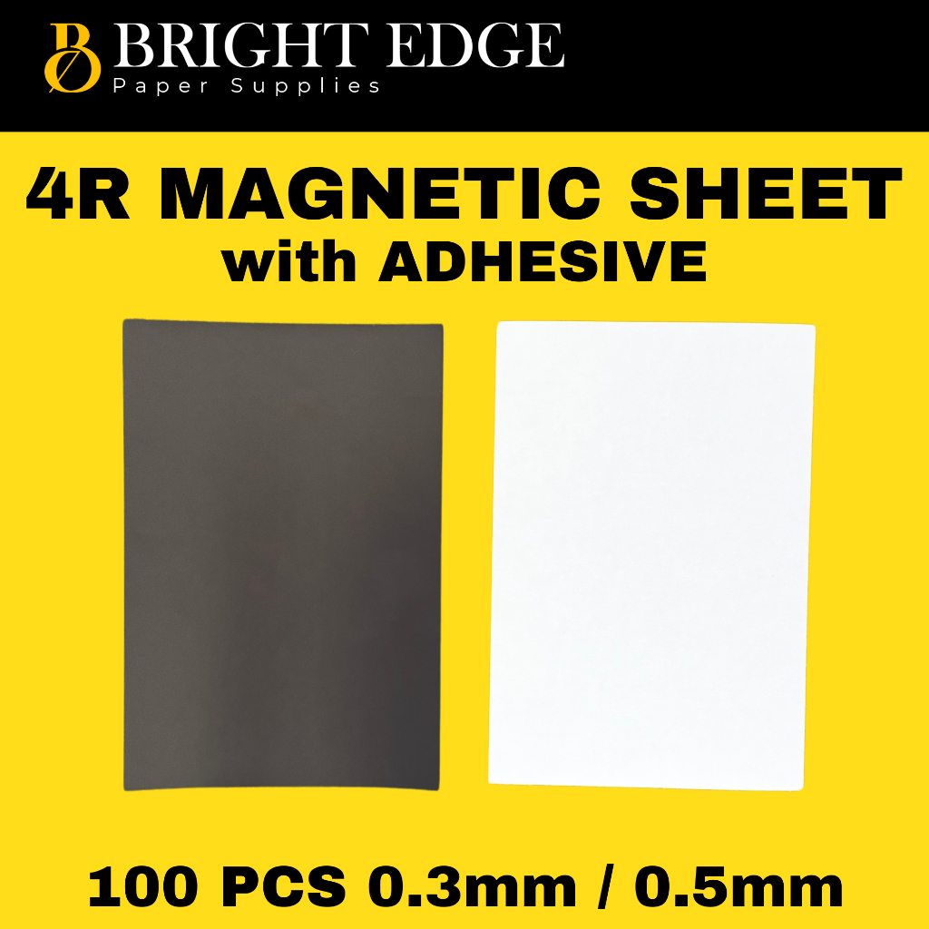 4R MAGNET with Adhesive 100pcs (0.3mm / 0.5mm) Premium Quality | Shopee ...