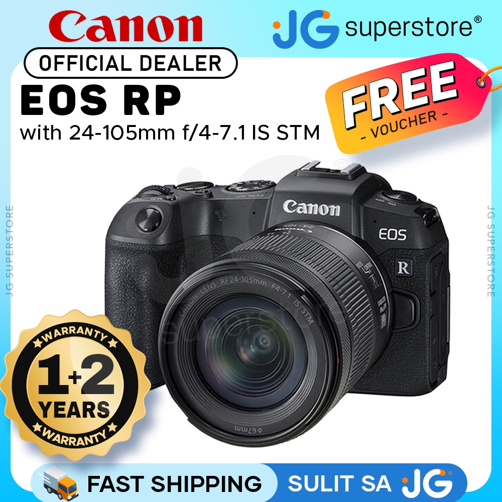 Canon EOS RP Mirrorless Camera with RF 24-105mm f/4-7.1 IS STM Lens Kit ...