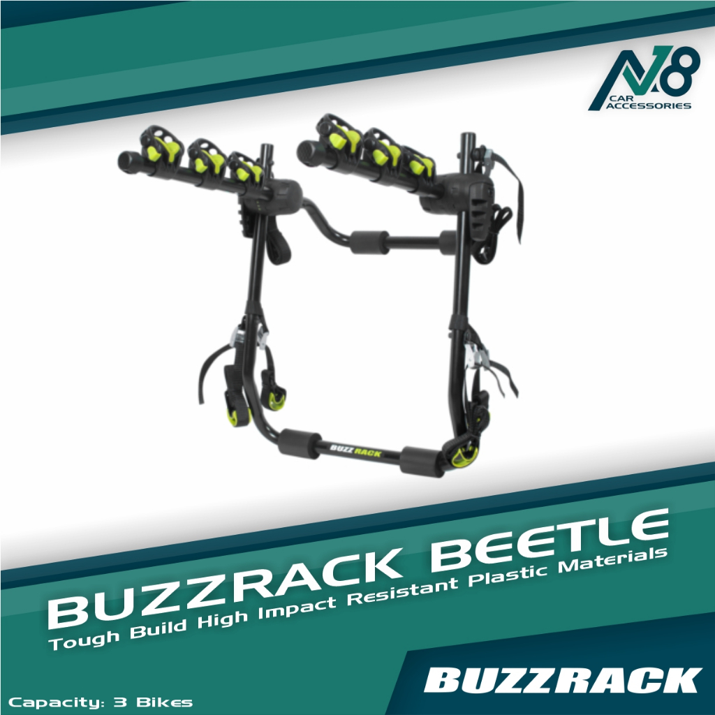 Buzzrack Bike Rack Beetle 3 Bike Trunk Rack Genuine | Shopee Philippines