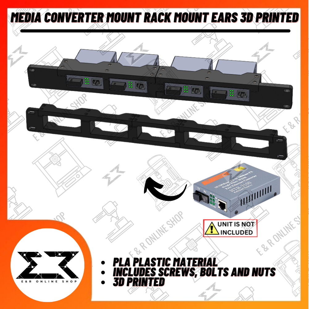 Media Converter Rack Mount Ears 3D Printed | Shopee Philippines
