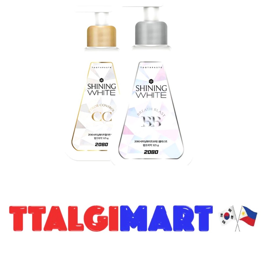 2080 SHINING WHITE BREATH BLAST AND COLOR CONTROL PUMP TOOTHPASTE 325g ...