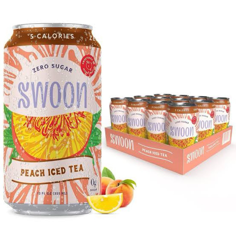 Swoon Peach Iced Tea Zero Sugar (6Cans) | Shopee Philippines