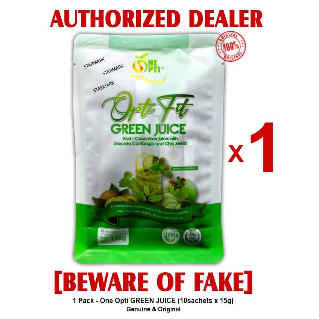 One Opti Fit GREEN JUICE 10 sachets per pack One Opti GREEN JUICE FIT ...