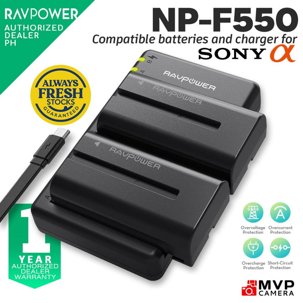 RAVPOWER NP-F550 Sony Battery Charger F550 F970 F750 F770 F960 F530 ...