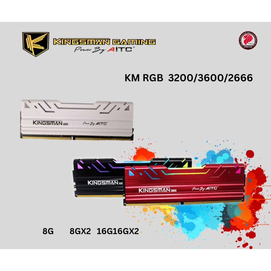 KINGSMAN RGB DDR4 3200MHZ 3600MHZ | Shopee Philippines