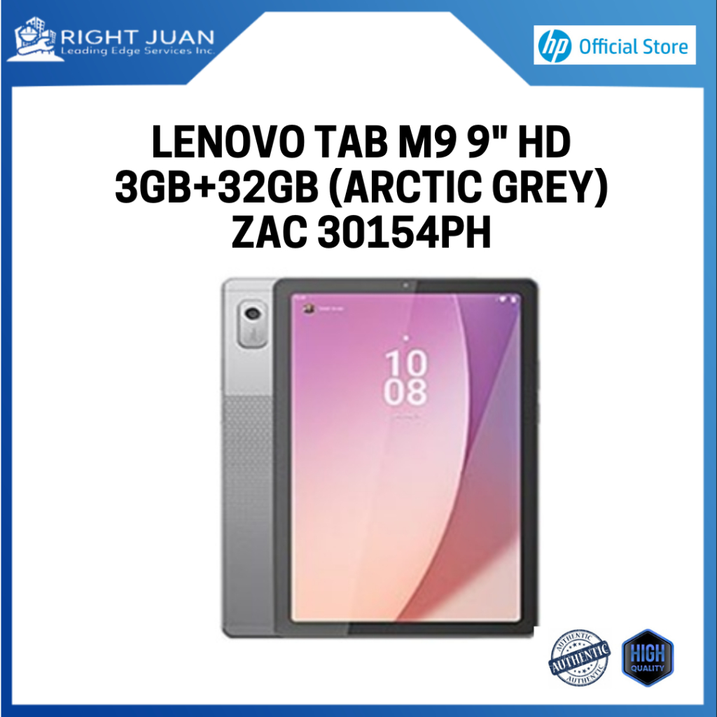 Lenovo Tab M9 9" HD 4GB+64GB (Arctic Grey) ZAC 30154PH | Shopee Philippines