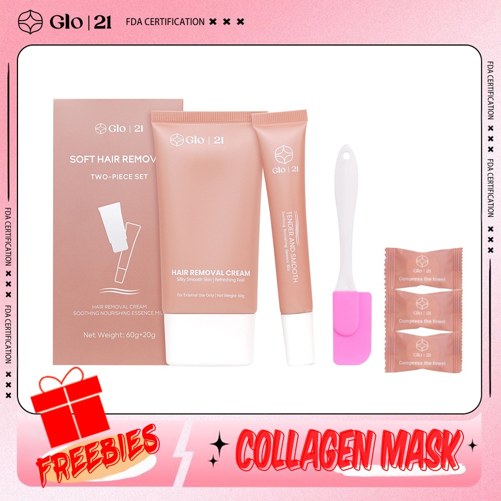 GLO21 Painless Hair Removal Cream hair removal underarm Hair inhibit ...