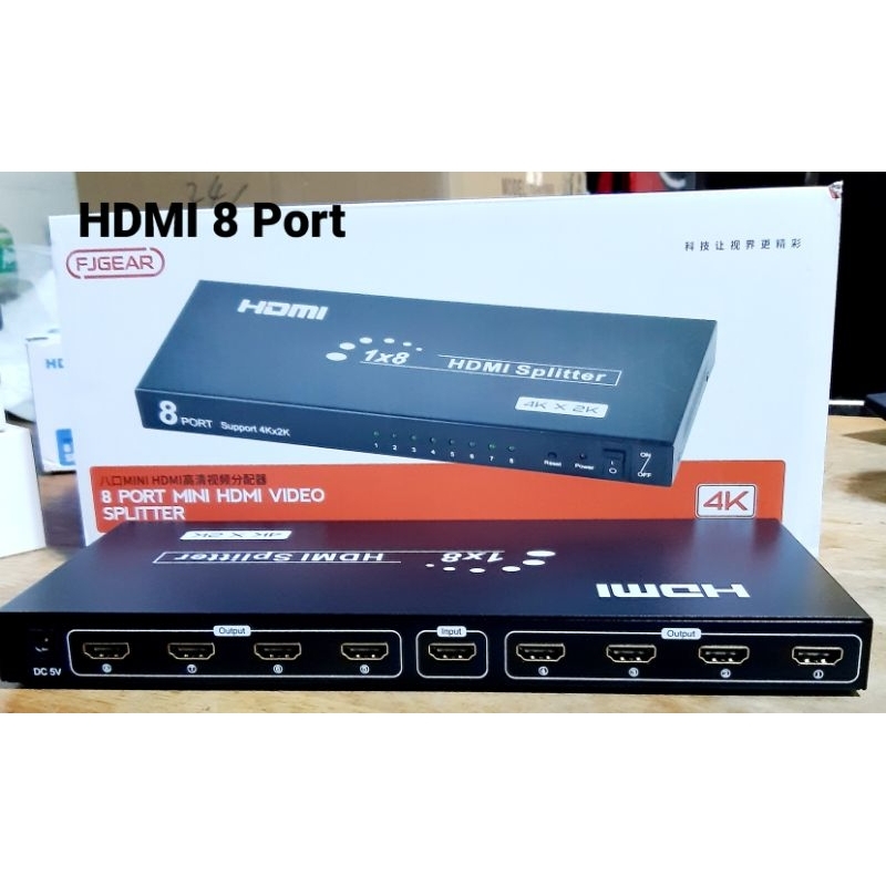 HDMI 8 Port HD 4K Splitter | Shopee Philippines