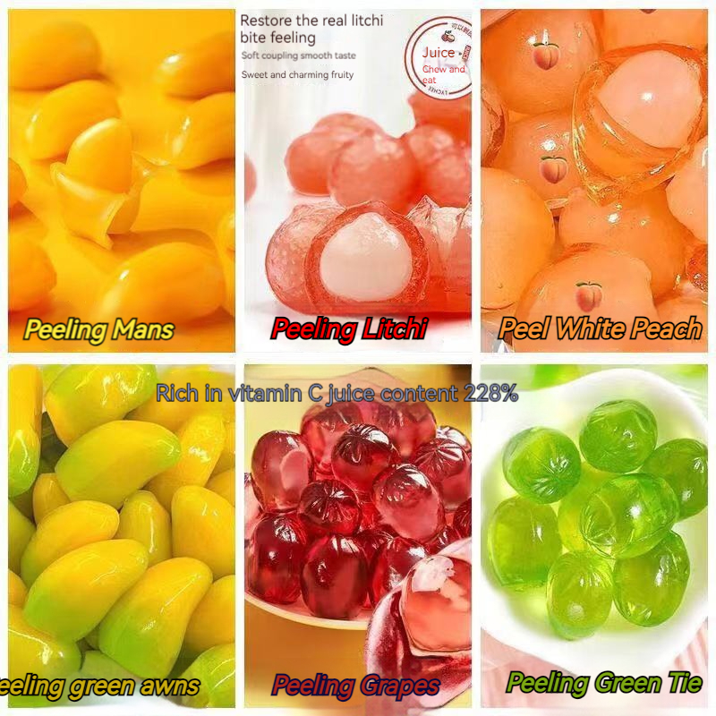 Douyin Internet Celebrity 3D Gummy Peeling Gummy 500g Fruit Gummies ...