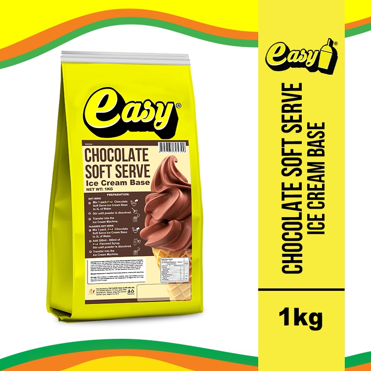EASY BRAND - Chocolate Soft Serve Ice Cream Powder Premix 1kg | Shopee ...
