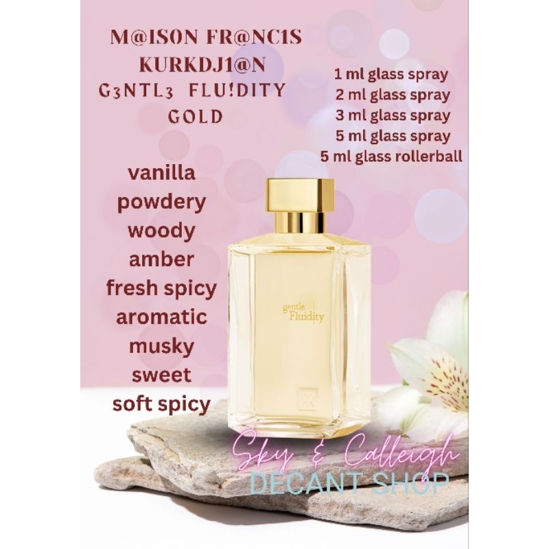 Sample Bottles Authentic Niche Perfume Collection eMeFKay Gentle ...