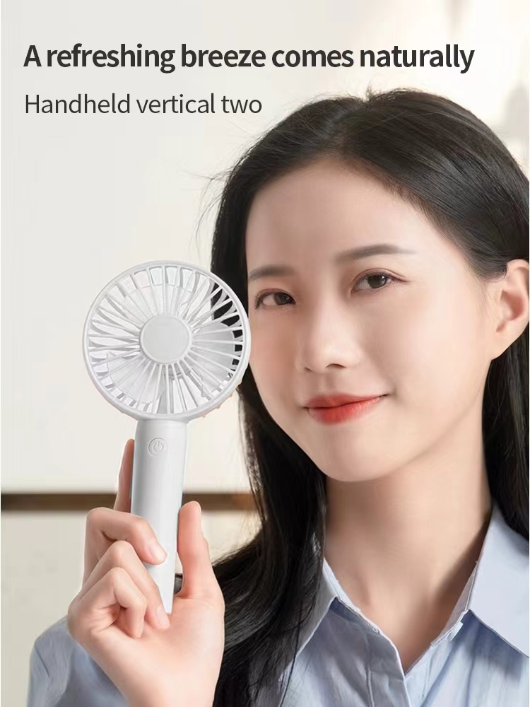 Handheld small fan rechargeable mini silent USB student couple portable ...