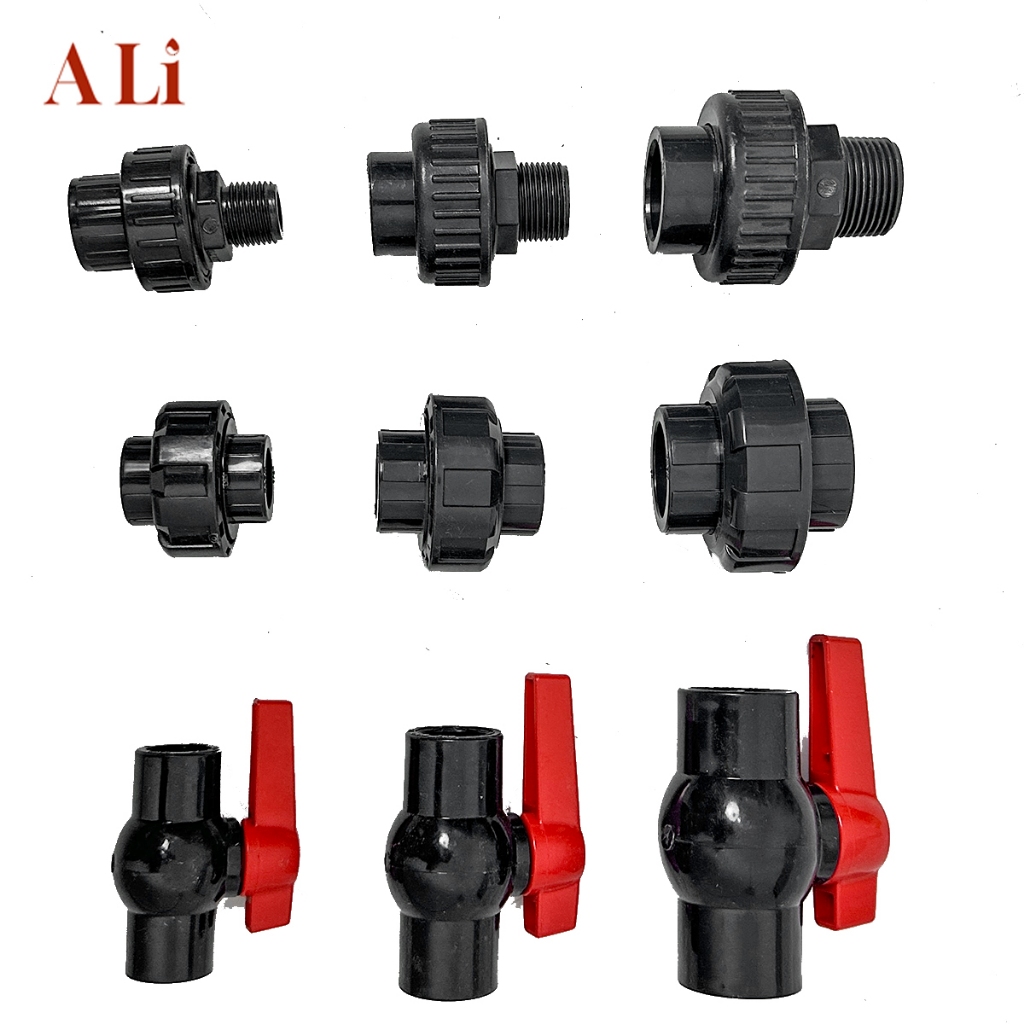 Ecopipe Thicken UPVC GRAY FITTINGS Union/Ballvalve | Shopee Philippines