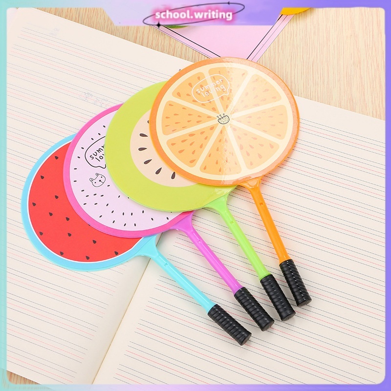 Fan Shaped Ballpoint Pen Cute Cartoon Pens Blue Ink Creative Writing ...