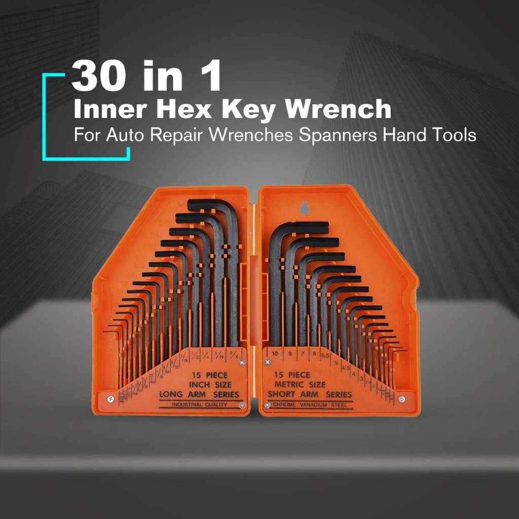 30 in 1 Inner Hex Key Wrench Set Wrench Tool Set Inner Hex Key Wrench ...