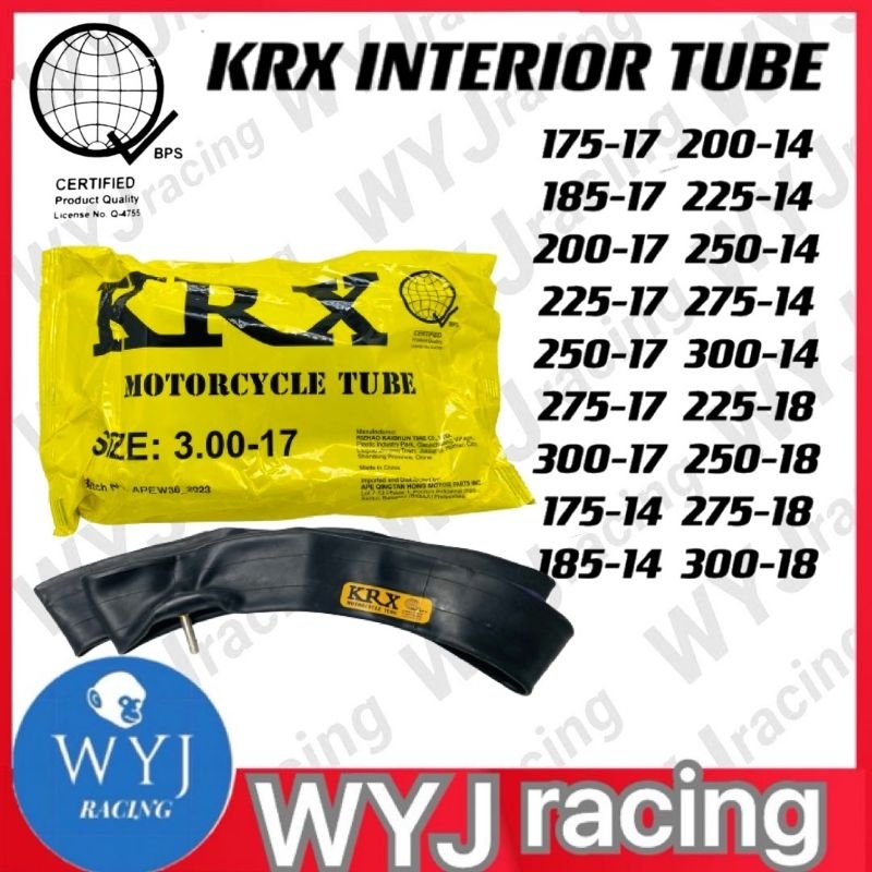 KRX Motorcycle Interior Tube TIRES tire (wholesale) accessories (size 14-17-18) With ICC (BPS ...