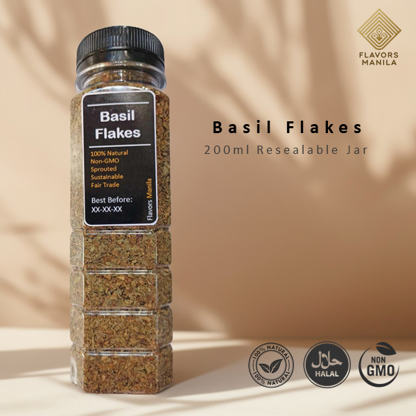Basil Flakes in 200ml Resealable Jar- Fresh Sealed In Flavor | Shopee ...