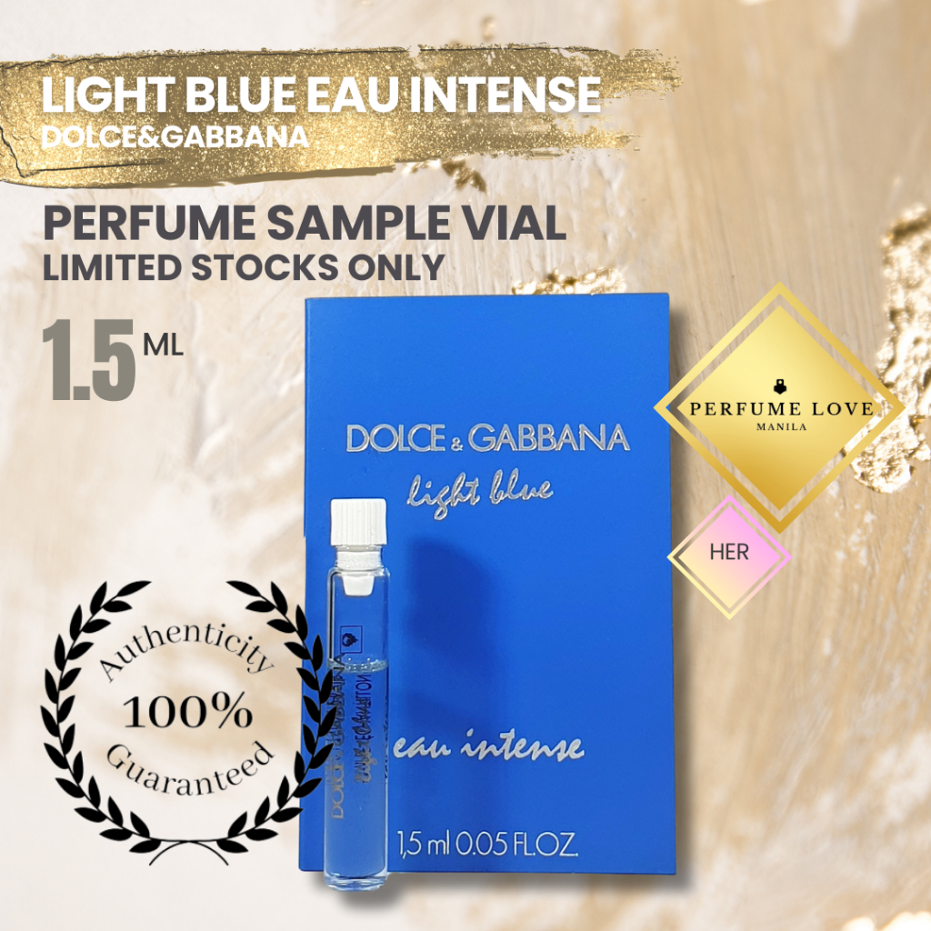 PERFUME VIAL 1.5ml DG Light Blue Eau Intense EDP | Shopee Philippines