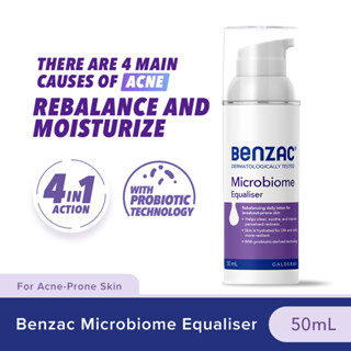 Benzac Microbiome Equaliser 50g [Moisturizer with Probiotic Technology ...
