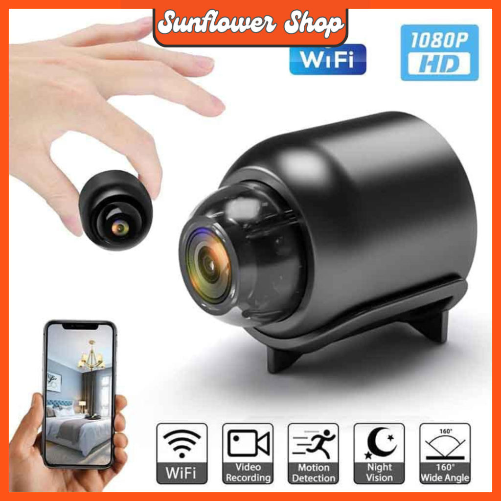 1080P Camera X5 Hidden Super Mini CCTV Wireless Degree Wide Angle WIFI ...
