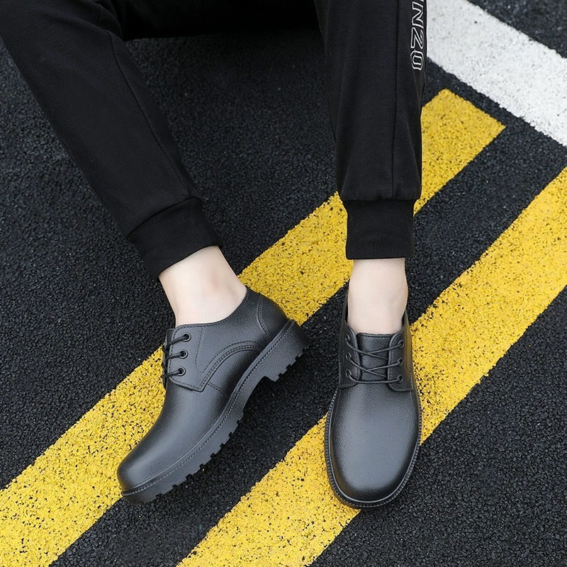 2026 Fashion Men's Leather Shoes Formal Casual Soft Leather Shoes Lace ...