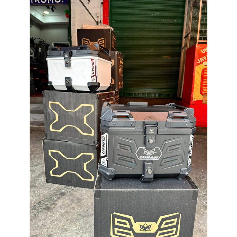 DUHAN ABS 45L Hard Plastic Top Box Promo for Motorcycles | Shopee ...