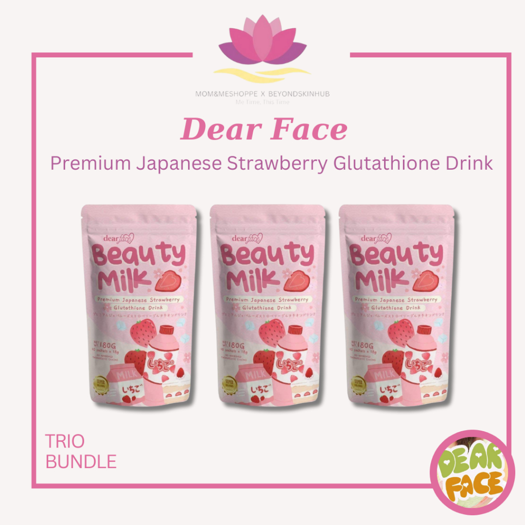 Dear Face TRIO BUNDLE Beauty Milk Collagen Powder Drink and Beauty Bean ...