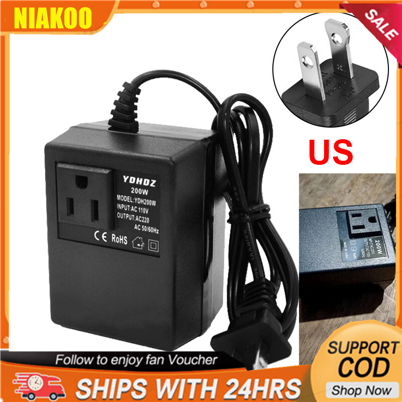 US AC Power 220V to 110V Voltage for Travel Converter Adapter Step-down ...