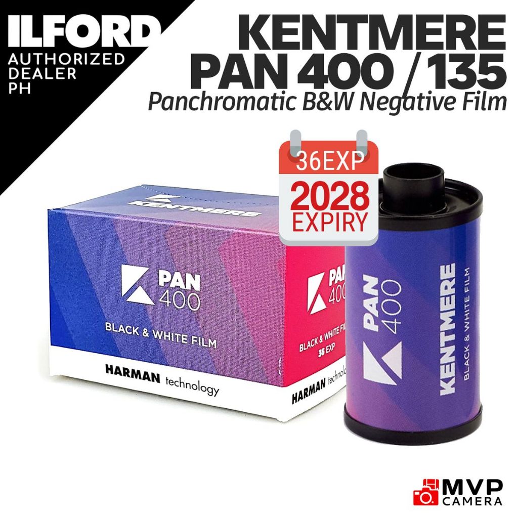 ILFORD Kentmere PAN 400 Black and White B&W 35mm 135 Format Negative ...