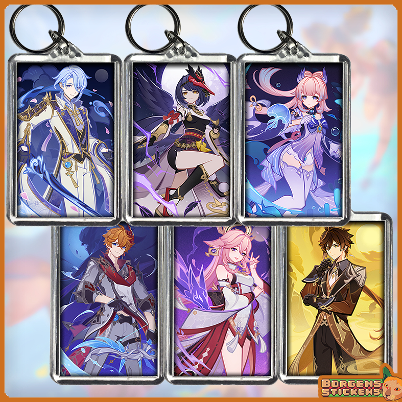 Genshin Impact - TCG Character Cards - Game【Acrylic Keychain】 - Paimon ...