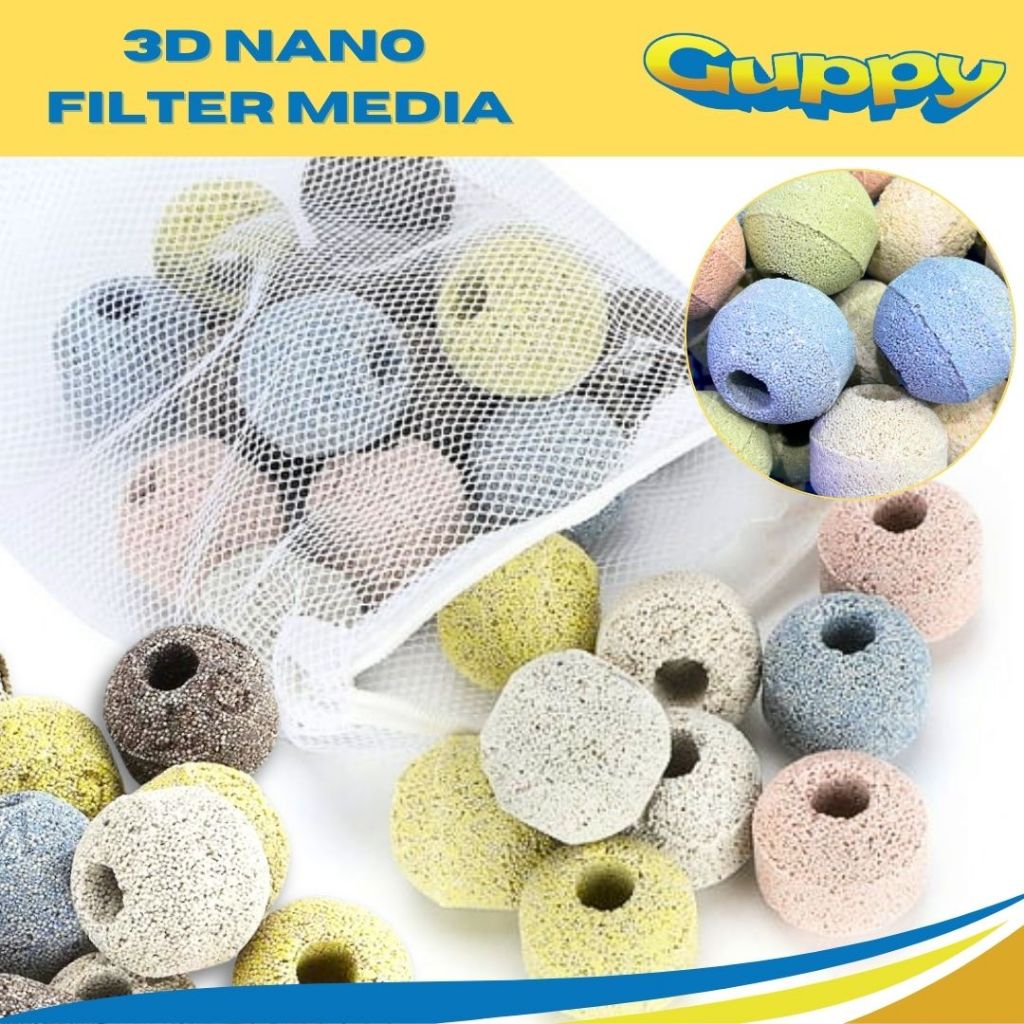 3D Nano Filter media for Aquarium Bacteria Balls Nano Tech Bio Balls ...