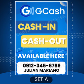 GCASH CASH IN CASH OUT AND RATES SINTRA BOARD | Shopee Philippines