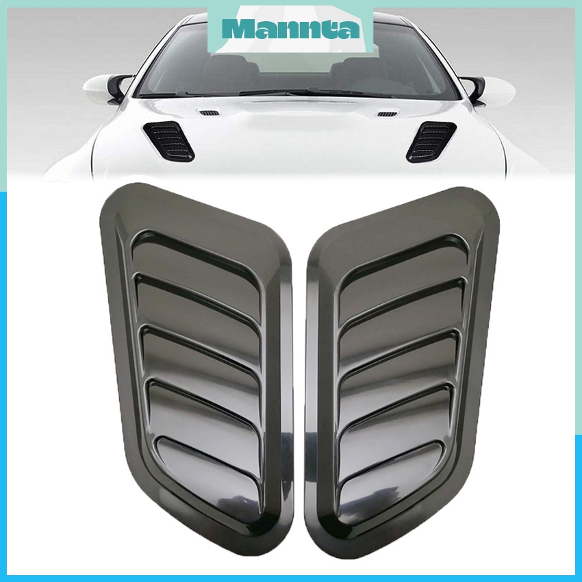 Set of 2 Universal Car Hood Vent Air Flow Intake Bonnet Vent Front ...