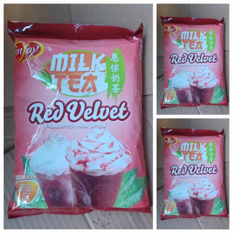 INJOY MILK TEA | RED VELVET | POWDERED MILK DRINK | 500 GRAMS | Shopee ...