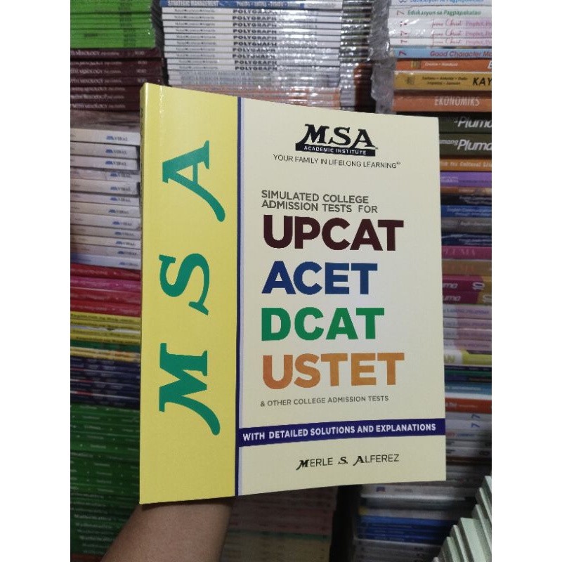 M.S.A UPCAT EXAMINATION REVIEWER ( BRAND NEW ) | Shopee Philippines
