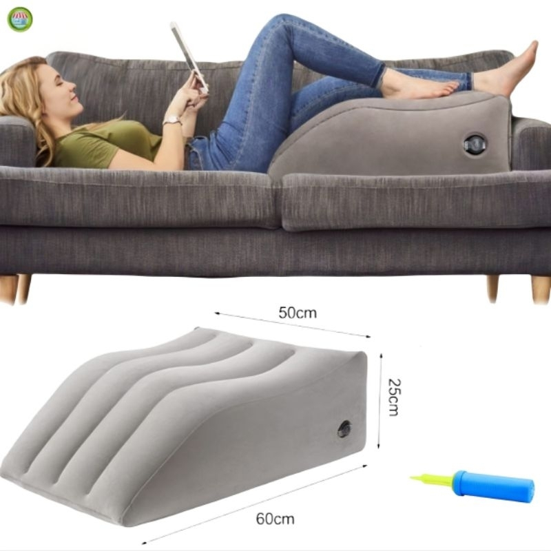 Inflatable Leg Elevation Pillow Foot Support Cushion Portable Wedge ...