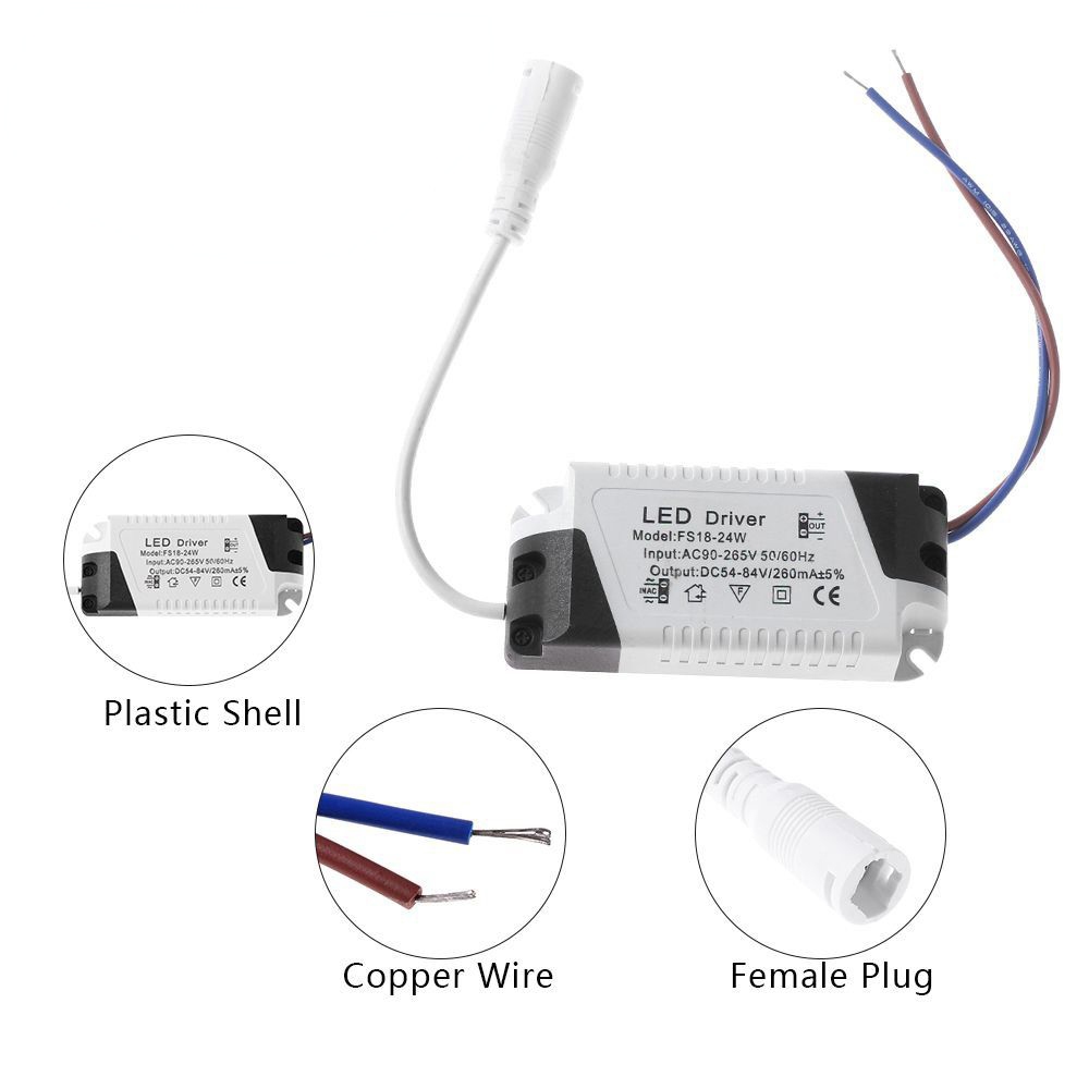LED Driver 8-12w 12-18w 18-24w Power supply Light Constant Current ...