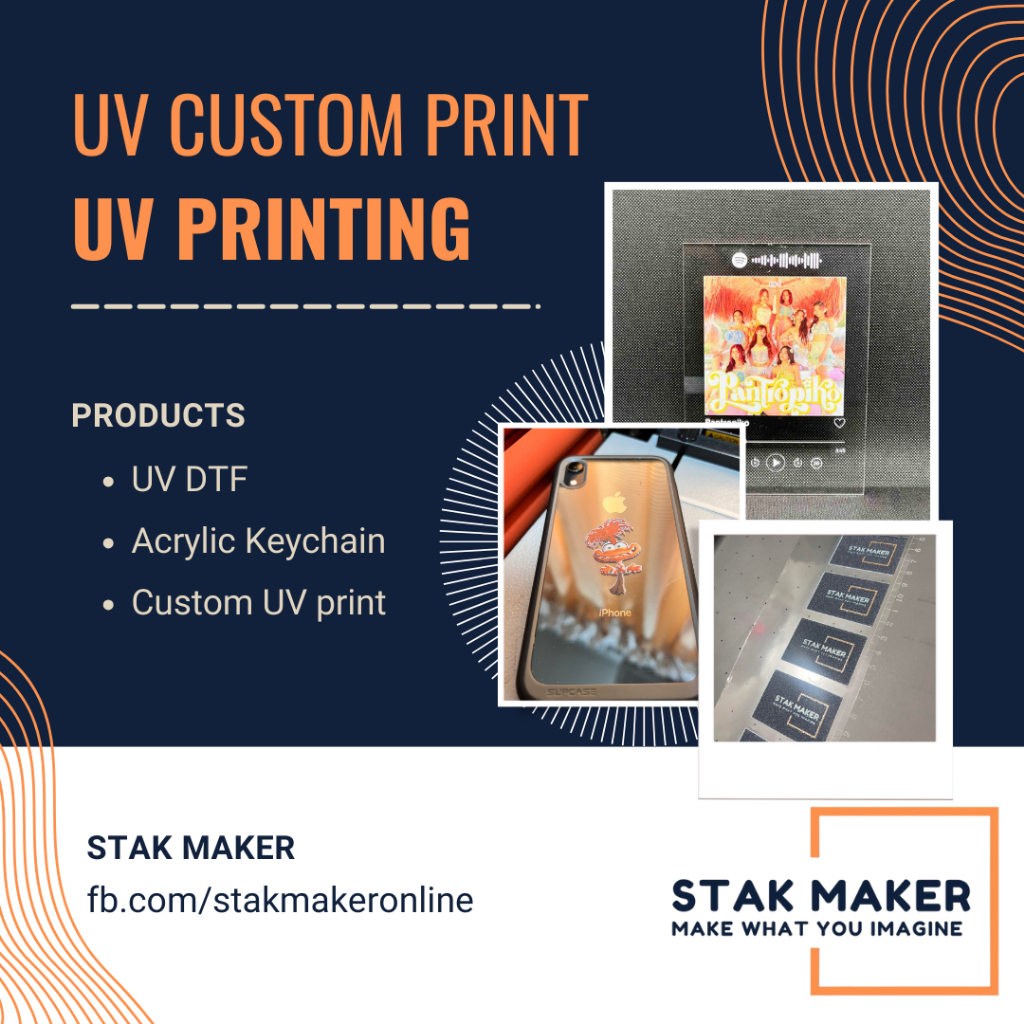 Personalized Custom UV PRINTING Sticker and etc || UV DTF || Stak Maker ...