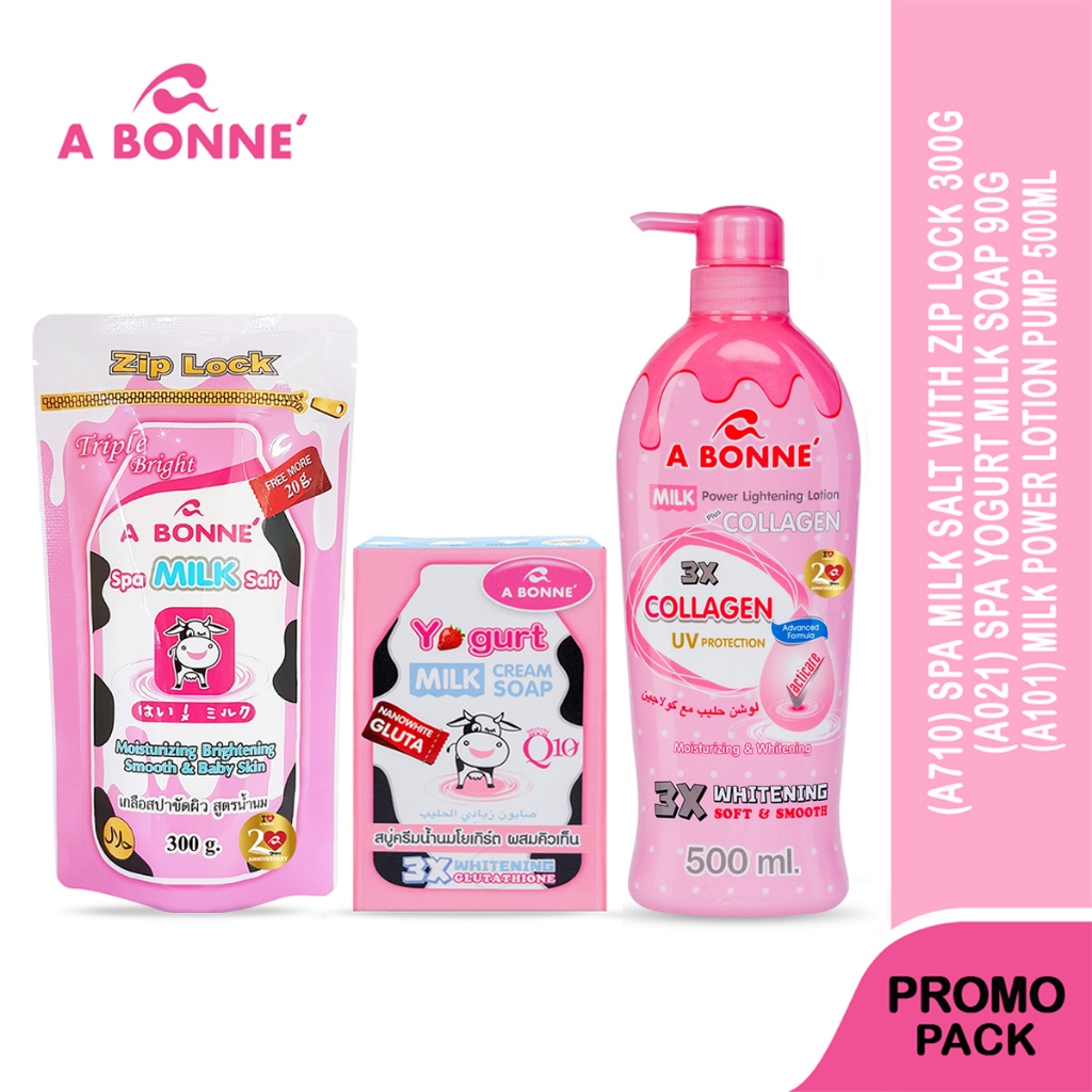 ( Promo A710 + A021 + A101 ) Abonne Milk Salt 300g Ziplock + Milk ...