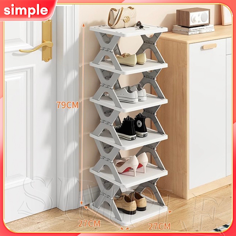 9 Layer Shoe Rack Organizer Hard Plastic Shoes Cabinets Simple ...
