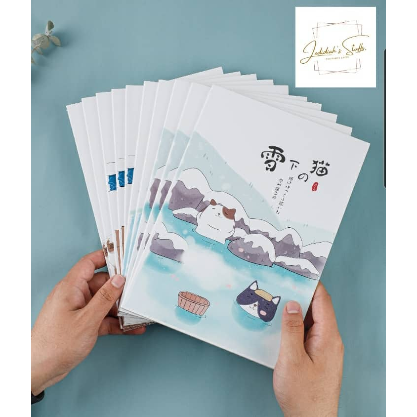 JS 4PCS A5 Lined Notebook Thread Sewed Office School Supplies | Shopee ...