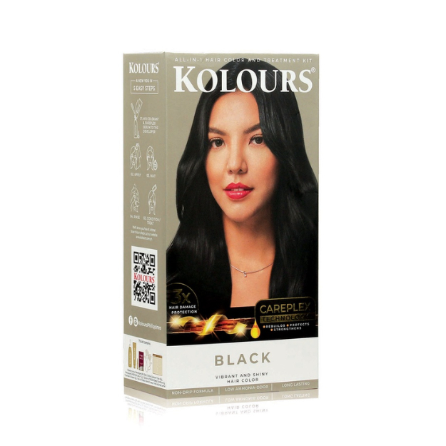 Kolours Hair Dye Black for Women 120ml | Shopee Philippines