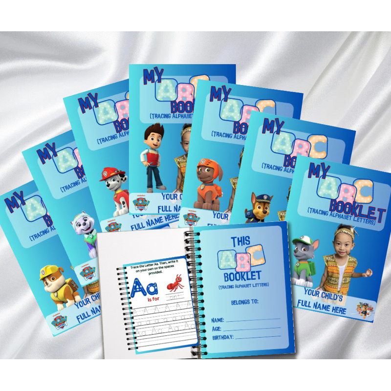 Alphabet Tracing Booklet Paw Patrol Themed Laminated Cover | Shopee ...